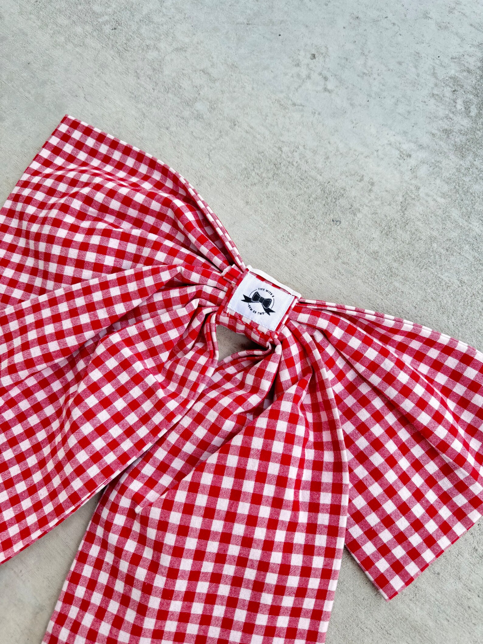 Extra Large Red Gingham Bow - Elegant Checkered Ribbon, Door Bow ...