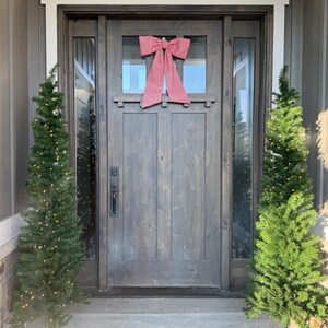 Extra Large Red Gingham Bow - Elegant Checkered Ribbon, Door Bow ...
