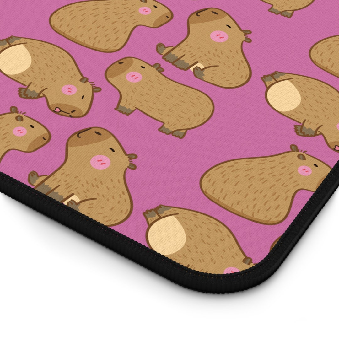 Capybara Cute Desk Mat Gaming Mouse Pad Computer Accessory Home Decor ...
