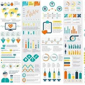 Medical Infographic Premium Editable Template Bundle - Etsy