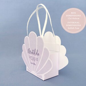 Mermaid Shell Favor Box Template, Under the Sea Birthday Party, Shell ...