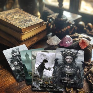 Shadow Gothic Tarot Deck With Guidebook, Tarot Deck, Tarot Card Deck ...