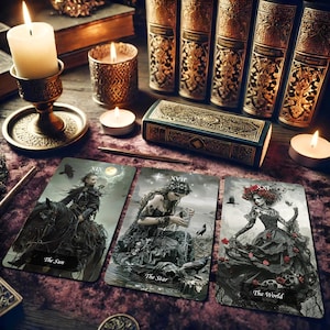 Gothic Tarot Deck, Tarot Card Deck, Tarot Deck With Guidebook, 78 Tarot ...