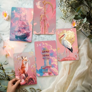 Dreamscape Lenormand Card Deck, Oracle Cards, Pink Lenormand, Petit ...