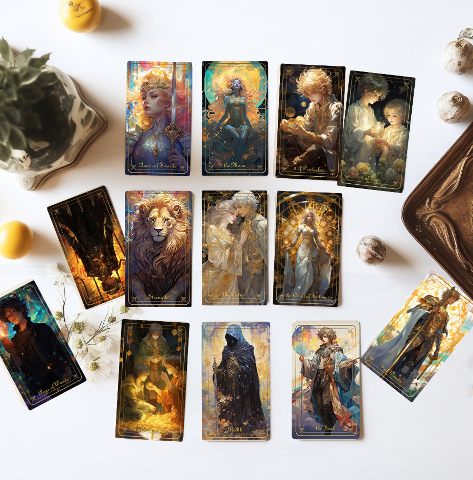 Tarot Deck, Tarot Card Deck, Tarot Deck With Guidebook, Animes Tarot ...