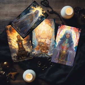 Tarot Card Deck, Anime Oracle Deck With Guidebook, 78 Cards, Oracle ...