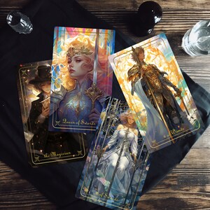 Tarot Card Deck, Anime Oracle Deck With Guidebook, 78 Cards, Oracle ...