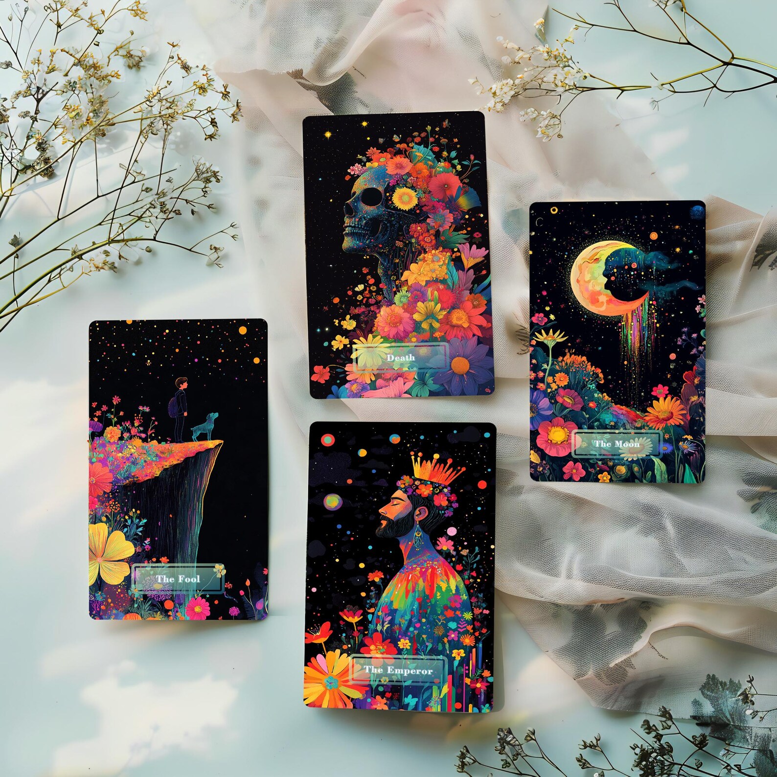 Tarot Deck, Tarot Card Deck, Tarot Deck With Guidebook, 78 Tarot Cards ...