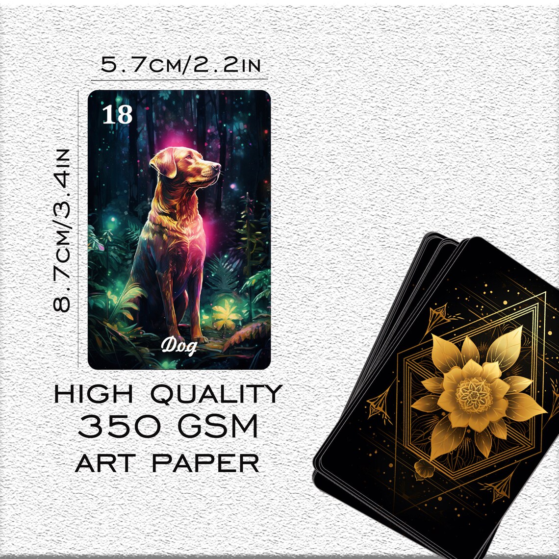 Petit Lenormand Card Deck - Whimsical 36 Cards Oracle Deck for Tarot ...