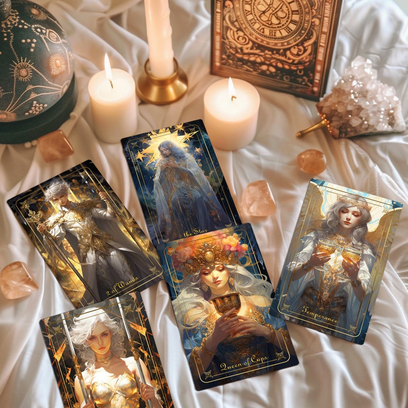 Tarot Deck, Tarot Card Deck, Tarot Deck With Guidebook, Animes Tarot ...