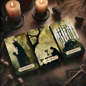 Shadow Tarot Deck With Guidebook, Tarot Card Deck, Unique Tarot Cards ...