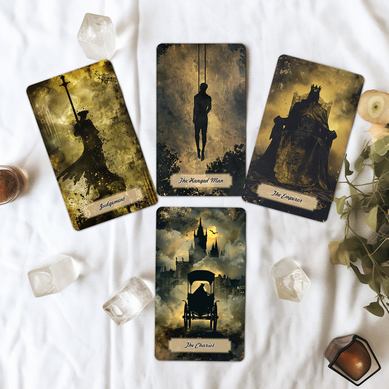 Shadow Tarot Deck, Gothic Tarot Cards, 78 Card Tarot Deck, Tarot With ...
