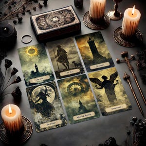 Shadow Tarot Deck With Guidebook, Tarot Card Deck, Unique Tarot Cards ...