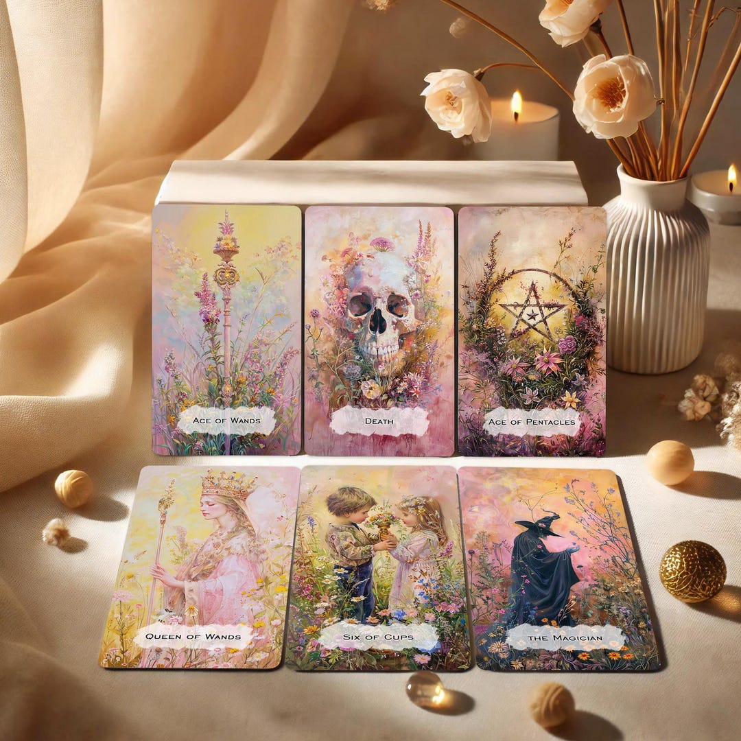 Springscape Tarot Deck, Tarot Deck, Tarot Card Deck, Tarot Deck con Guía, 78 Cartas de Tarot ...
