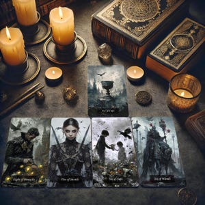 Gothic Tarot Deck, Tarot Card Deck, Tarot Deck With Guidebook, 78 Tarot ...