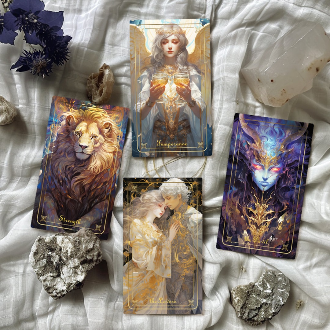 Tarot Deck, Tarot Card Deck, Tarot Deck With Guidebook, Animes Tarot ...