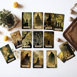 Shadow Tarot Deck, Gothic Tarot Cards, 78 Card Tarot Deck, Tarot With ...