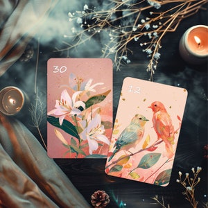 Dreamscape Lenormand Deck, Oracle Cards, Oracle Deck, Pink Lenormand ...