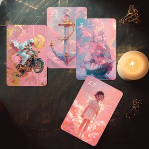 Dreamscape Lenormand Deck, Oracle Cards, Oracle Deck, Pink Lenormand ...