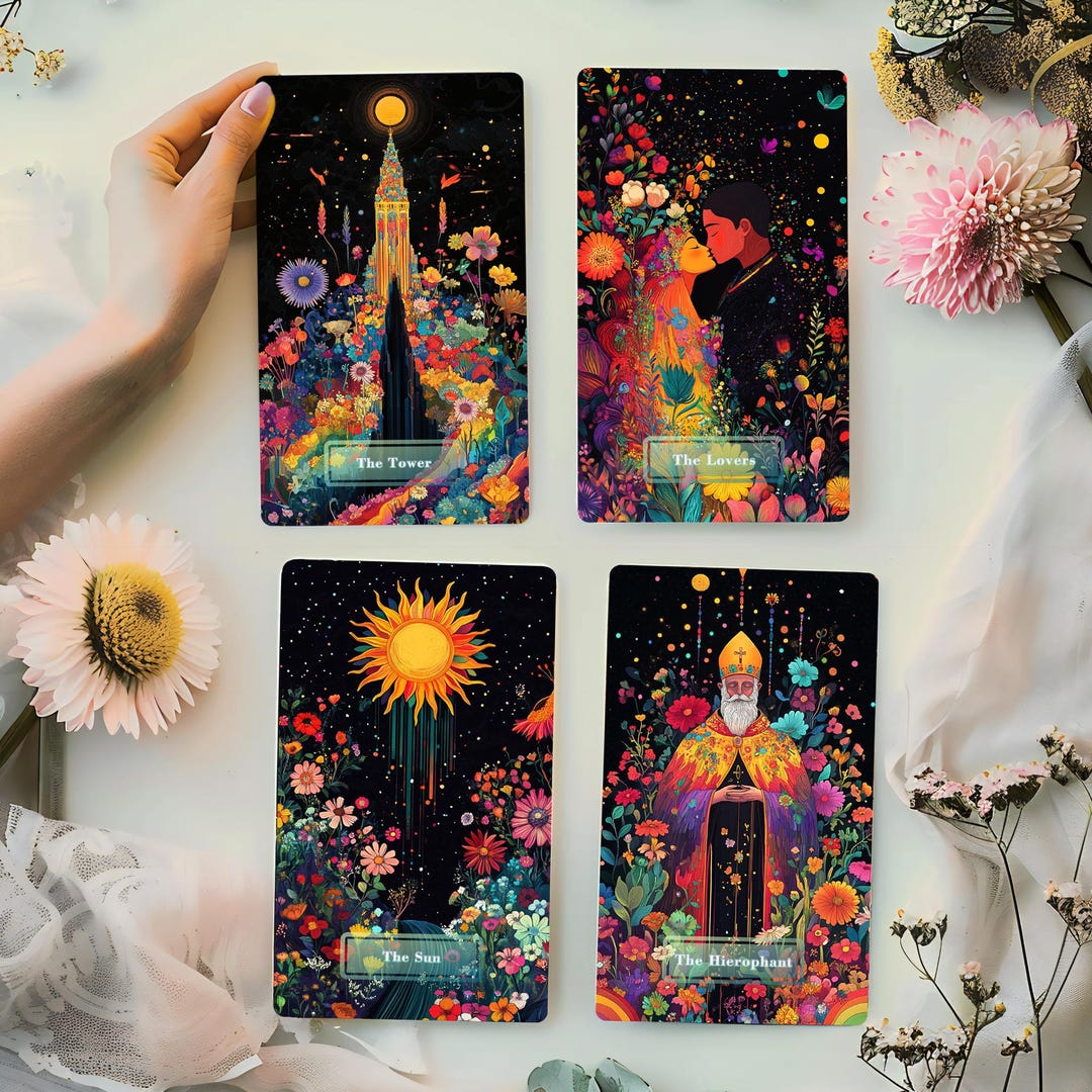 Tarot Deck, Tarot Card Deck, Tarot Deck With Guidebook, 78 Tarot Cards ...