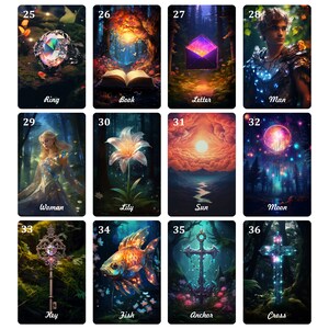 Petit Lenormand Card Deck - Whimsical 36 Cards Oracle Deck for Tarot ...
