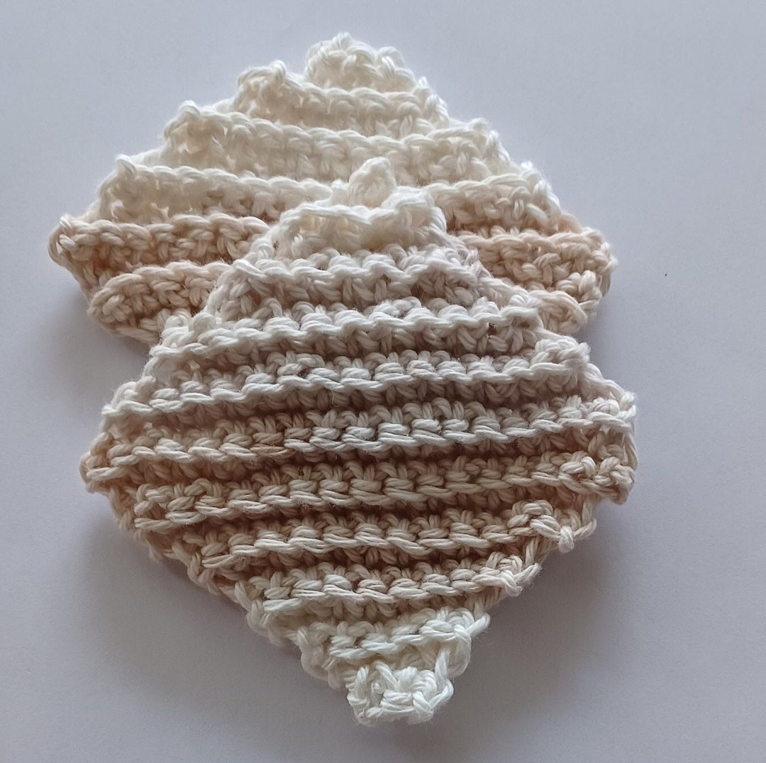 Crocheted Face Scrubby, Set 0f 2, Dish Scrubby, Makeup Remover Pad, Eco ...