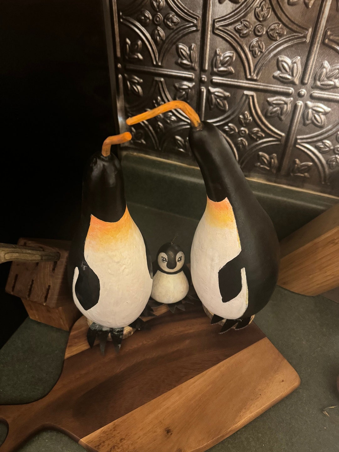 Penguin Home Decor Made From Penguin Gourds - Etsy