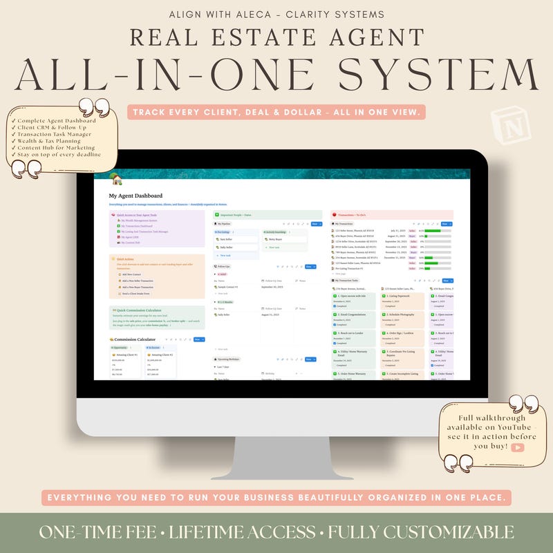 Real Estate Agent System - Etsy