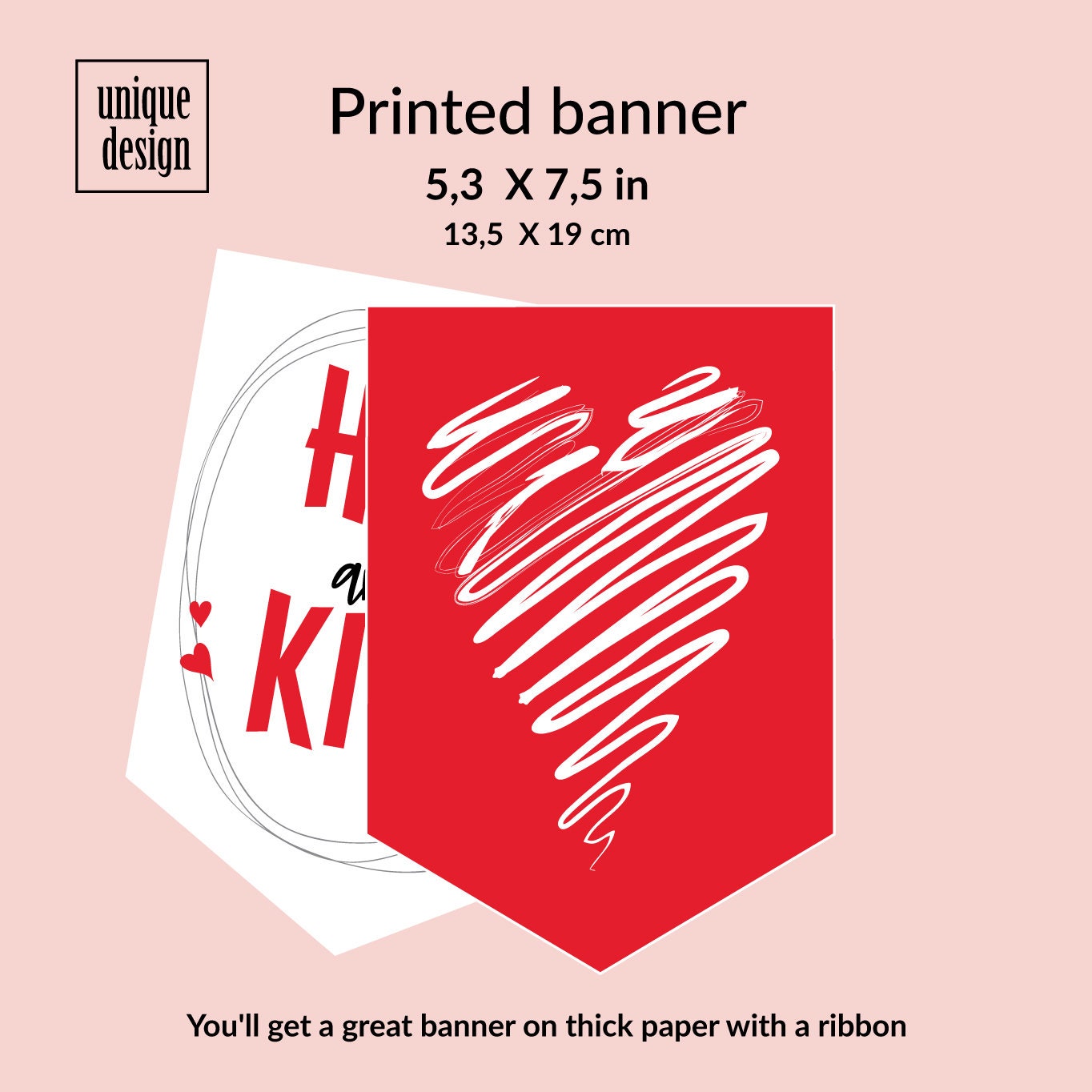 Love Banner, Valentines Day, Decor, Red, White, Sweet, Valentines ...