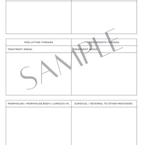 Medical Spa Client Treatment Plan, Customizable Consult Form (PDF) - Etsy