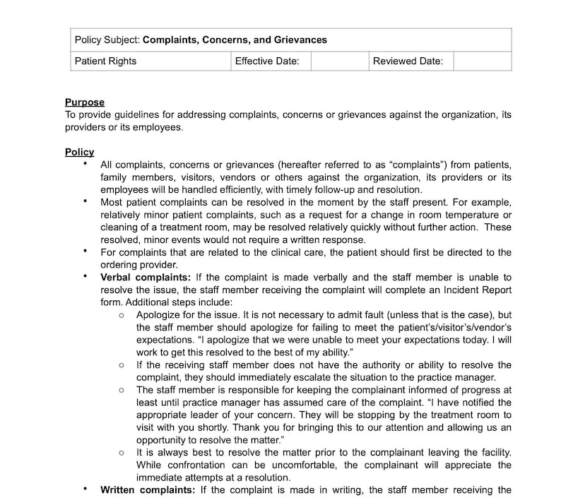 16 Medspa Medical Spa Policies Protected Health Information Hand ...