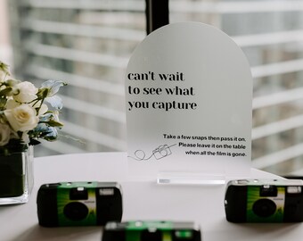 Instant Download Wedding Disposable Camera Sign, Printable Ready to ...
