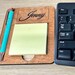 Personalized Wood Sticky Note & Pen Holder – Custom Engraved Desk ...