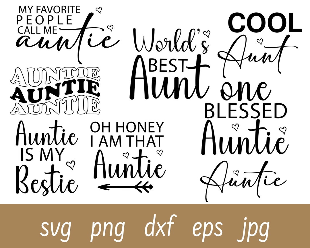 Tante SVG-Bundle, Tante Png, Tante Png, Tante zwar, beste Tante aller ...