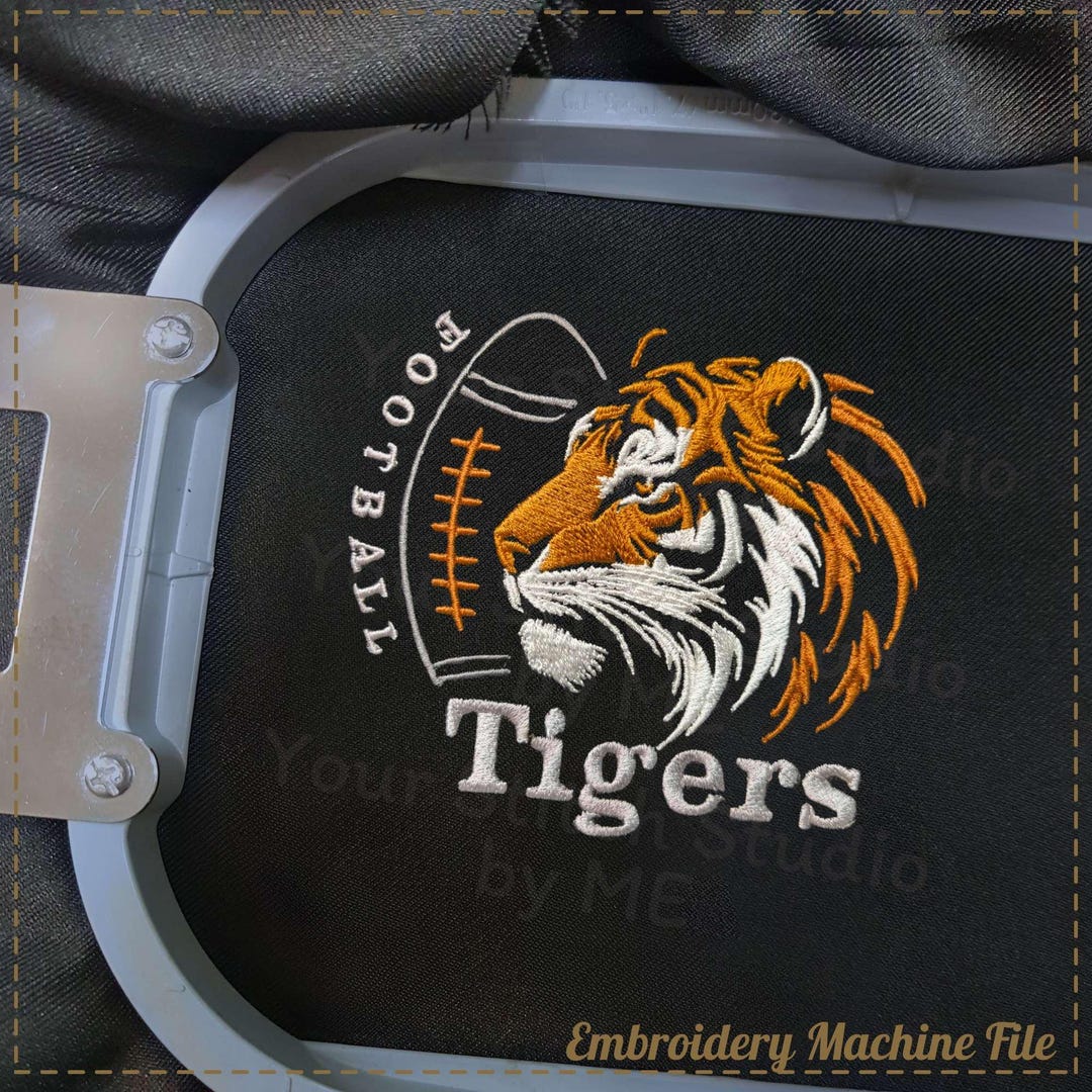 Tigers Embroidery Design- Mascot School, Embroidery Digital File for ...
