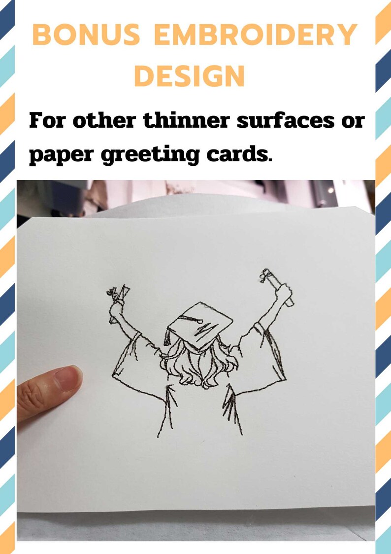 Graduation Embroidery Design - Congratulations Women Digital File for ...