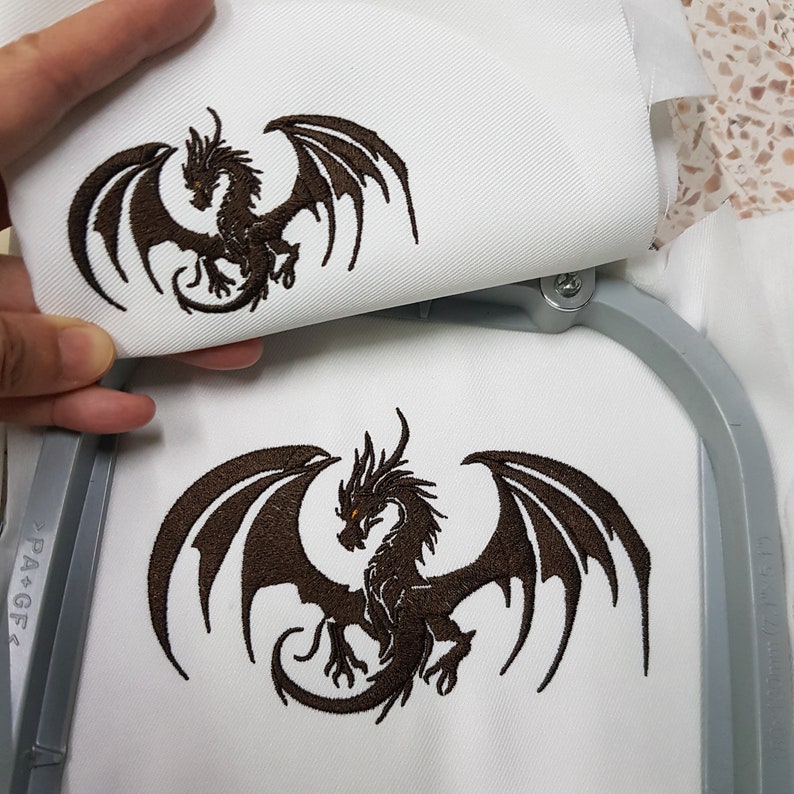 Dragon Embroidery Digital File for Embroidery Machine NO.02 6 Sizes ...