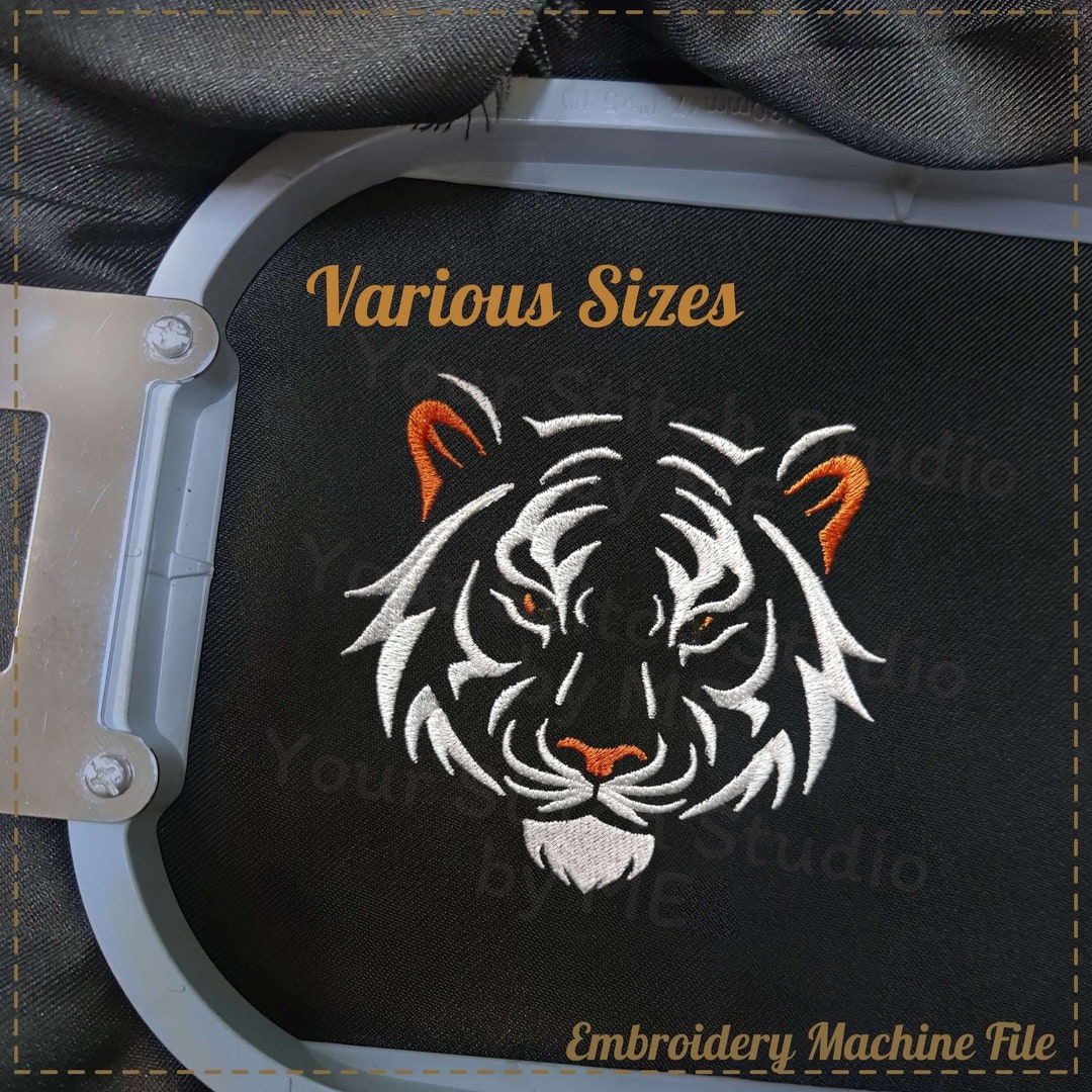 Tiger Embroidery Design- Mascot School, Embroidery Digital File for ...