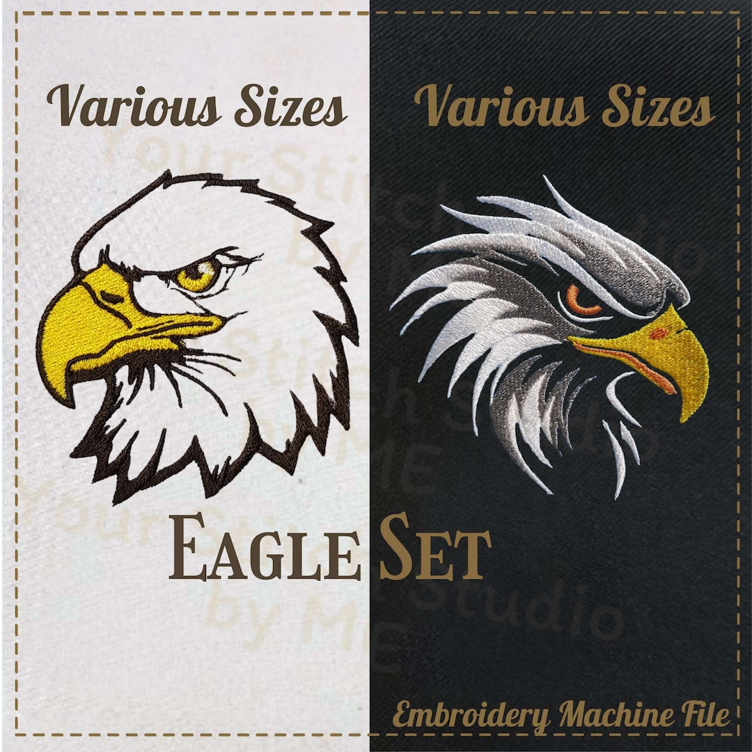 Eagle Set Embroidery Design- Animal Embroidery Digital File for ...