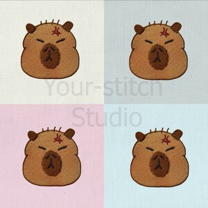 Capybara Embroidery Design Mini Capybara Embroidery No.02 ,digital File ...