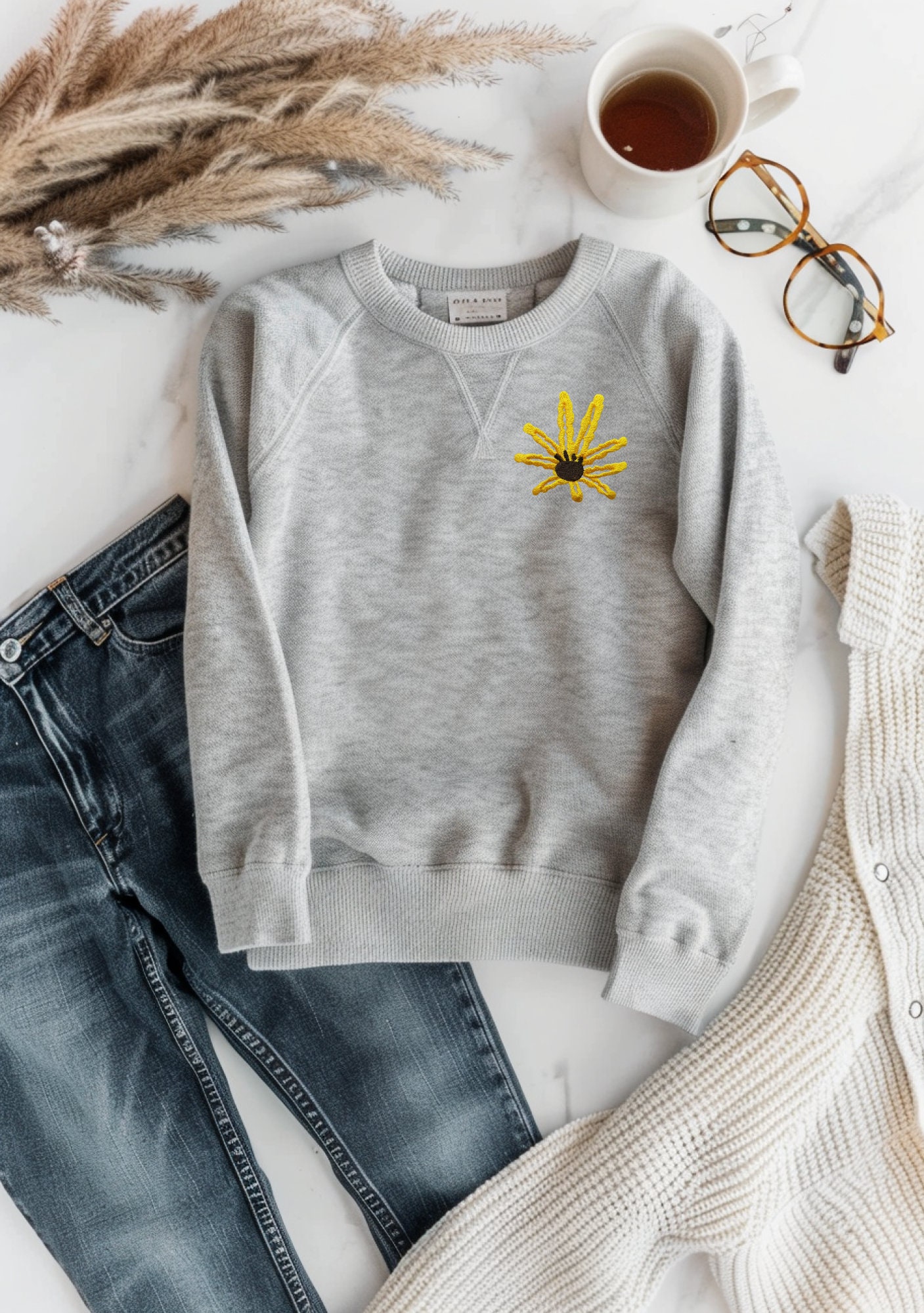 BOHO Flower Embroidery Design Single Flower Embroidery Digital File No ...