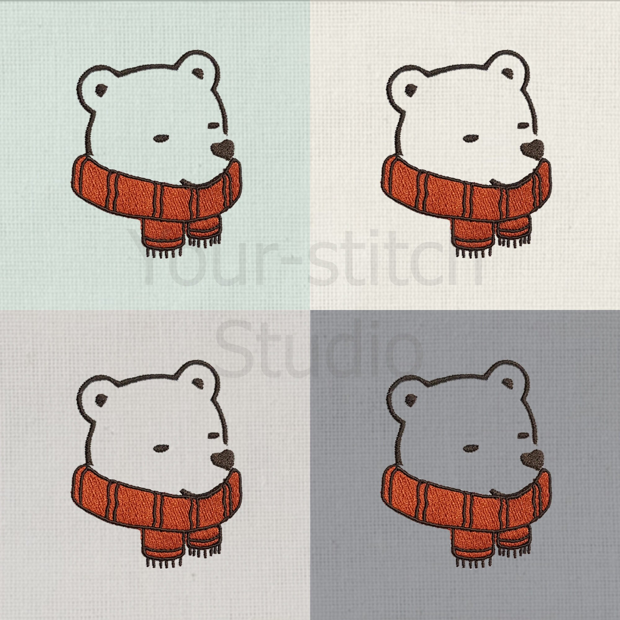 Cute Bear Set Mini Bear Embroidery digital File for Embroidery Machine ...