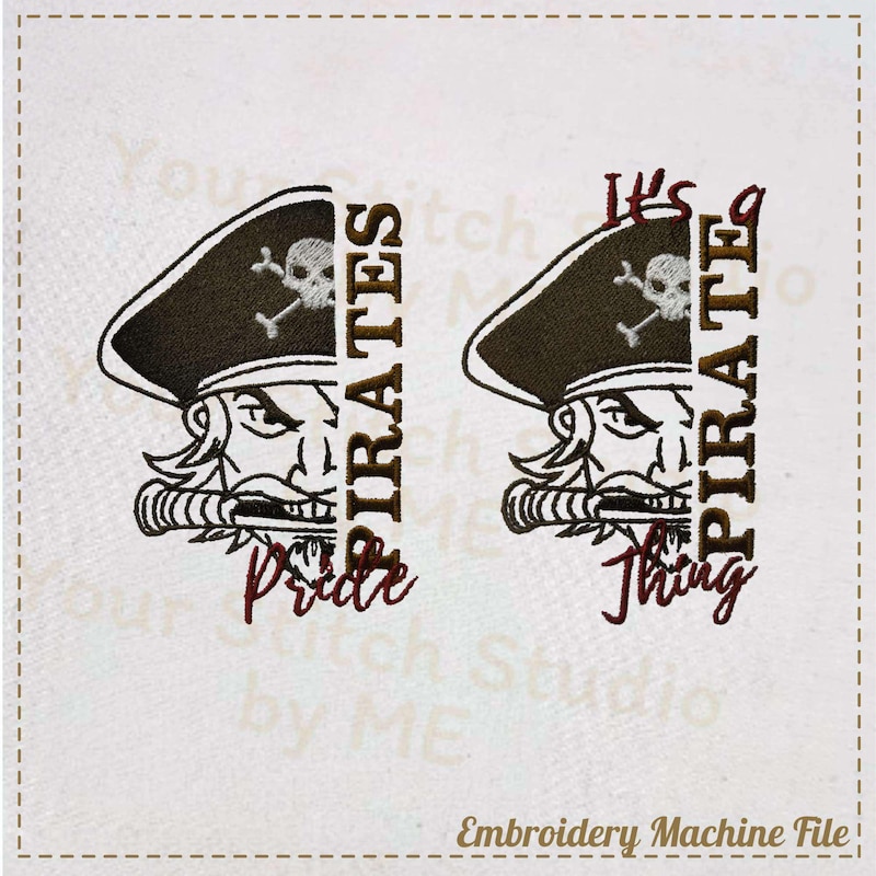 Pirate Embroidery Designs - Etsy