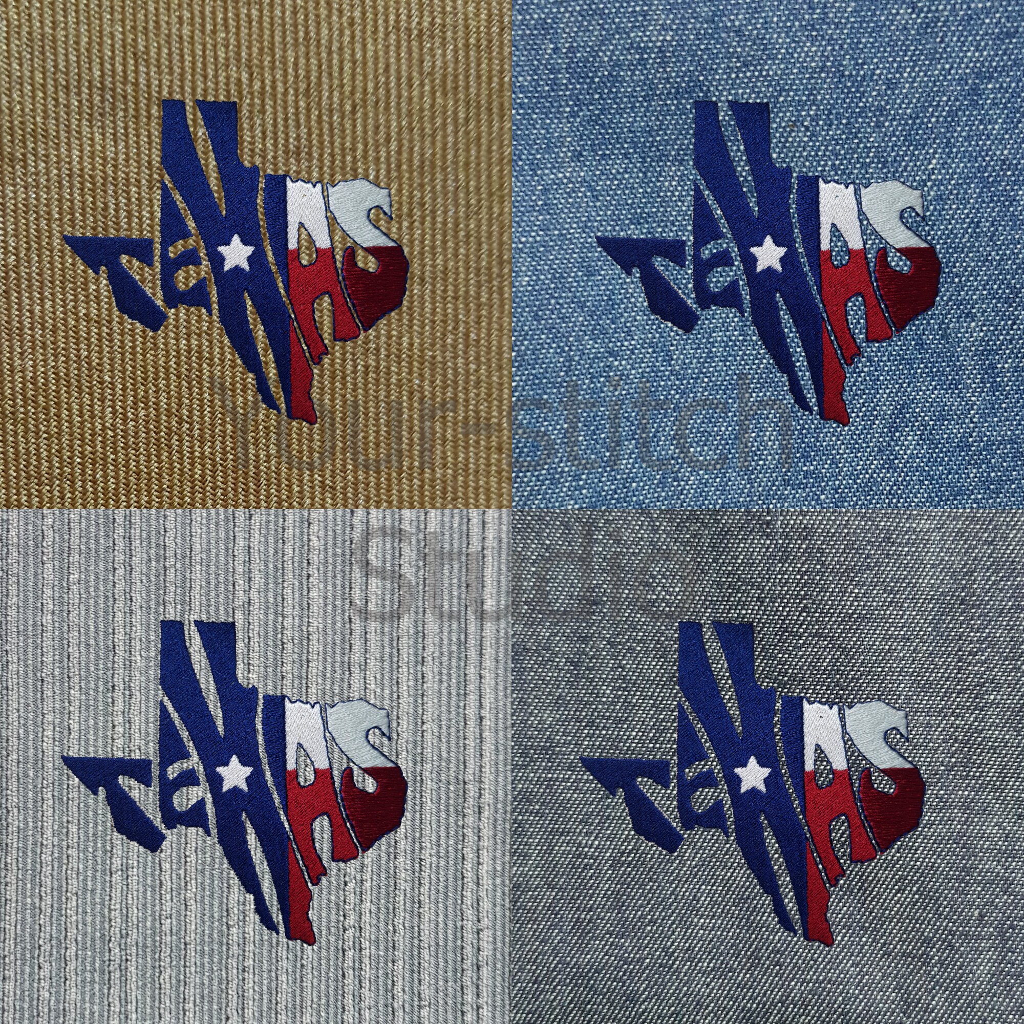 Texas Embroidery Design-texas Map digital File for Embroidery Machine ...