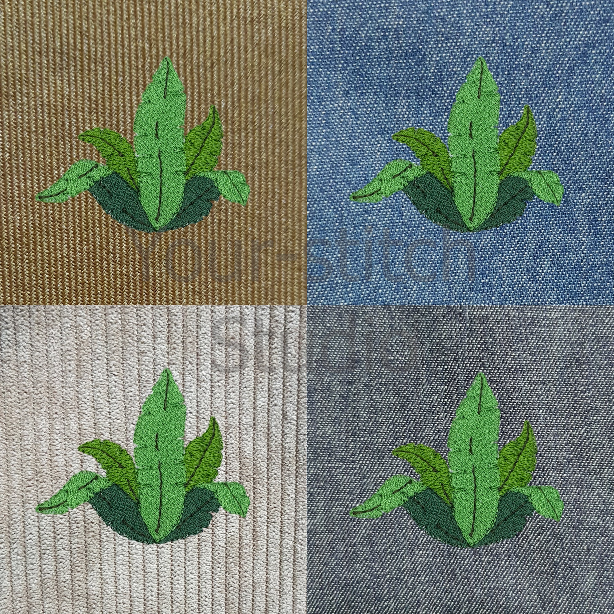 Mini Plant Embroidery Tropical Plant Embroidery , Digital File for ...