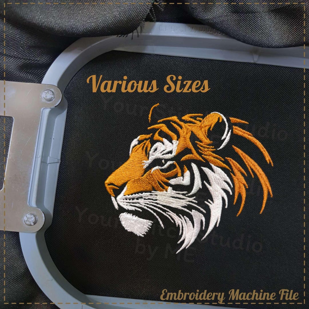 Tiger Embroidery Design- Mascot School, Embroidery Digital File for ...