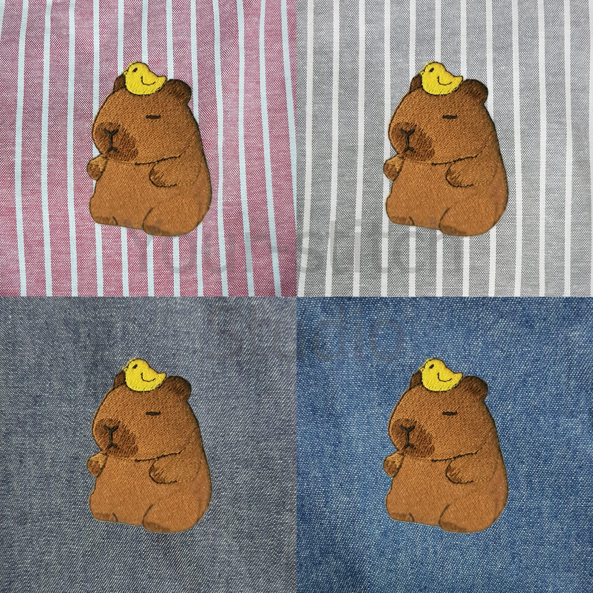 Capybara Embroidery Design Mini Capybara, Digital File for Embroidery ...