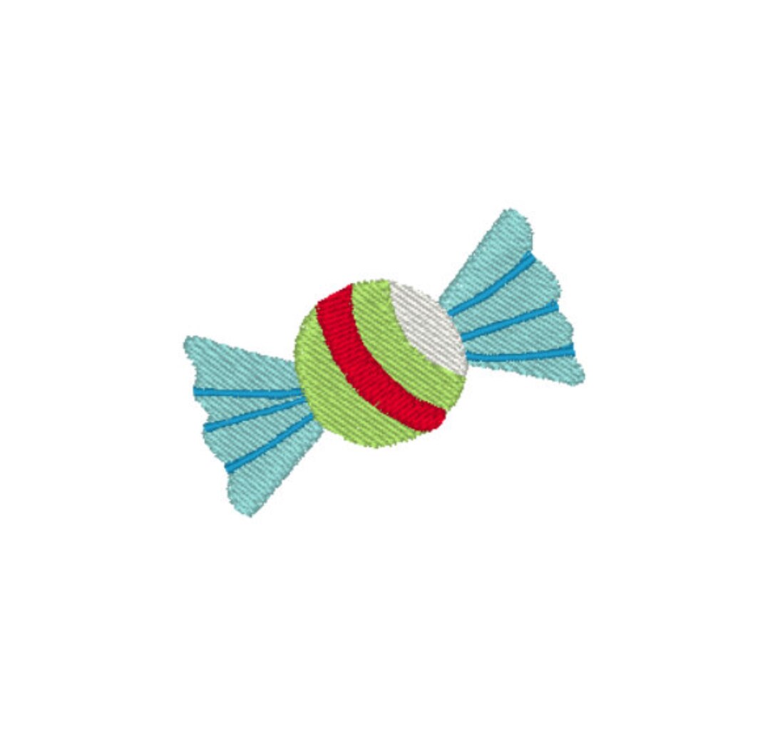 Mini Candy Embroidery Design, Colorful Candy Treat Digital File for ...