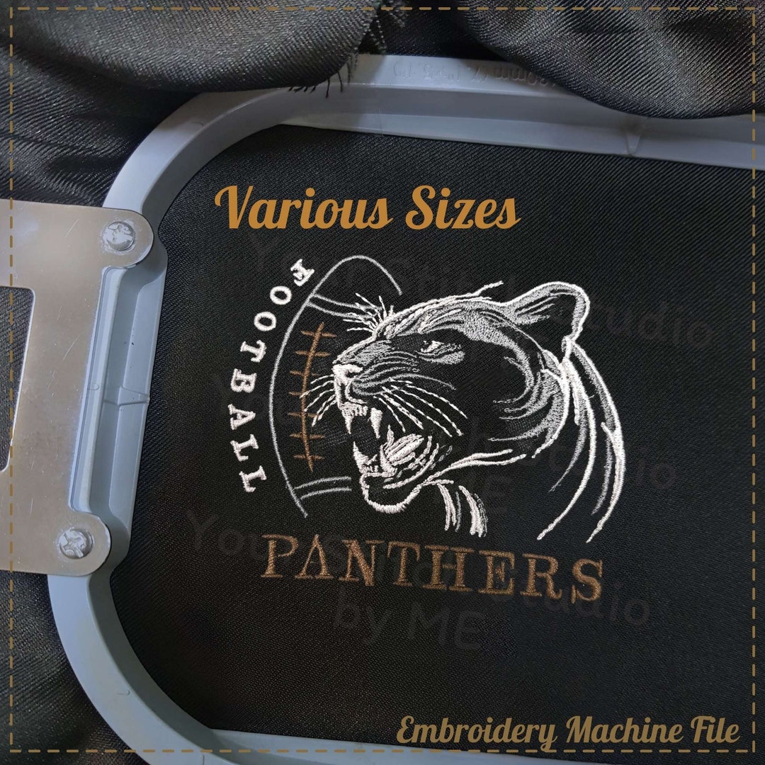 Panthers Football Embroidery Design- Mascot School, Embroidery Digital ...