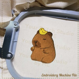 Capybara Embroidery Design Mini Capybara, Digital File for Embroidery ...